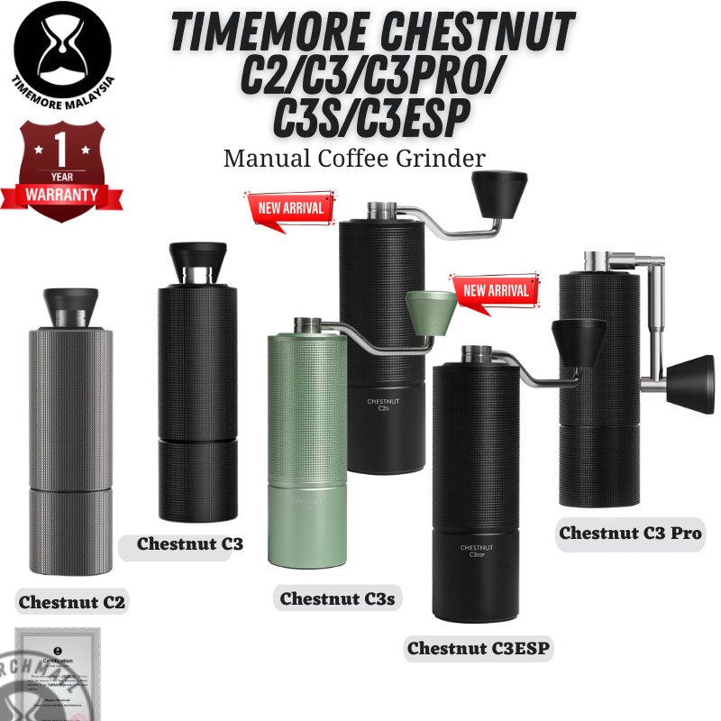 TIMEMORE - Chestnut C3s/C3 ESP/ C2/C3/C3 Pro Coffee Manual grinder ...