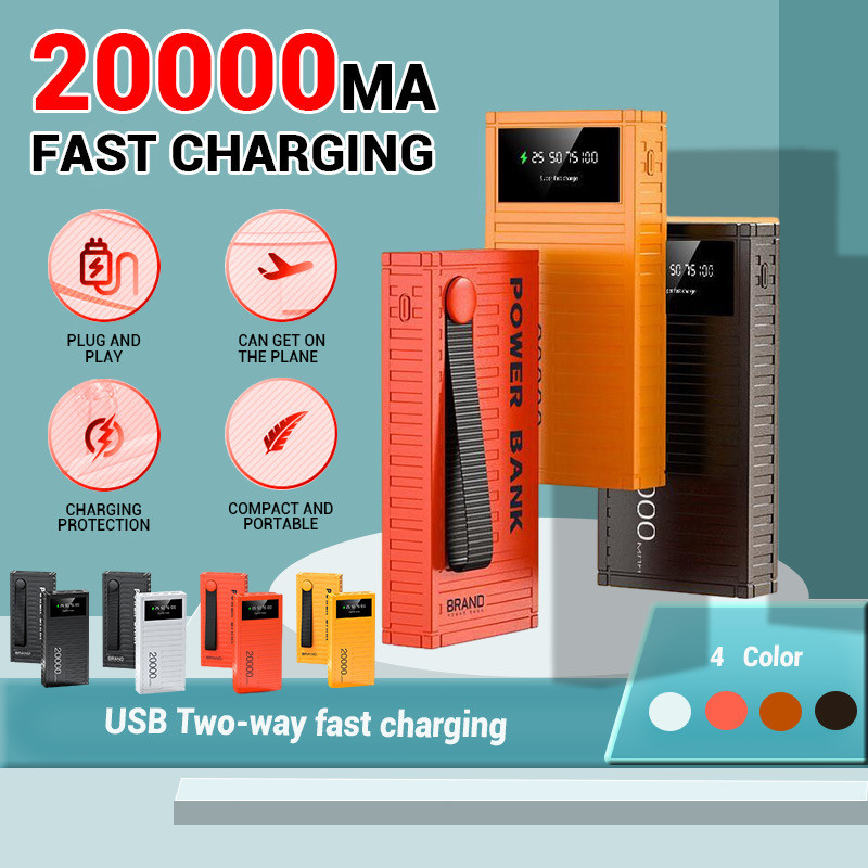 NEW Design Container Power Bank 20000mAh Charging Cable Large Capacity ...