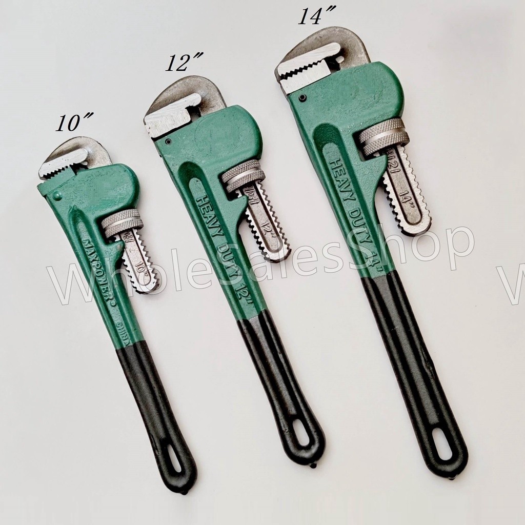 [10"-14"] HEAVY DUTY AMERICAN STYLE ADJUSTABLE PIPE WRENCH PLUMBER ...