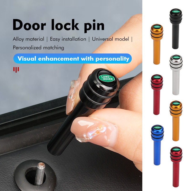 Car Door Lock Pin Cover Alloy Auto Interior Gate Latch Bolts Lift Knob ...