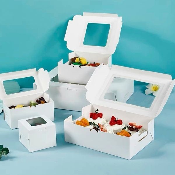 (PRE ORDER)Window Cake Box Gift Box kotak kek Cup Cake Box biscuit Box ...
