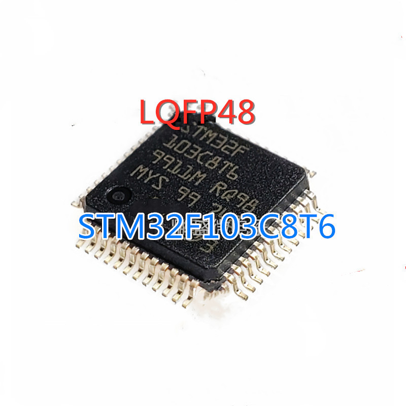 1PCS/LOT 100% Quality STM32F103C8T6 STM32F103 LQFP-48 SMD 32-bit microcontroller In Stock New ...