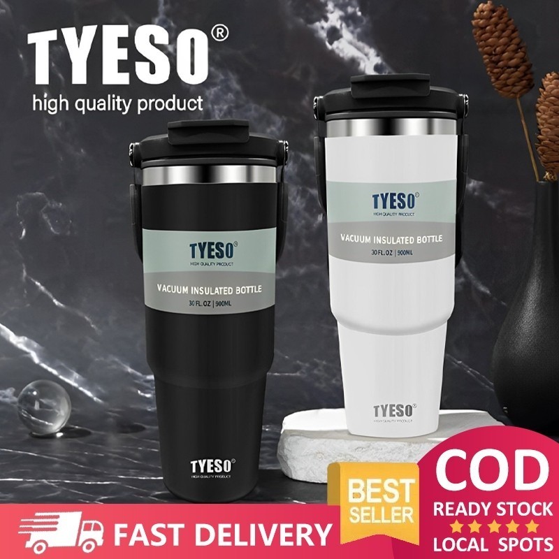 Original 900ml Botol Air Tahan Sejuk Tyeso Vacuum Insulated Tumbler Hot ...