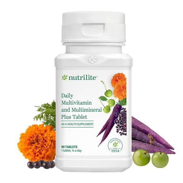 Amway Nutrilite Daily Multivitamin and Multimineral Plus Tablet 90 tab ...