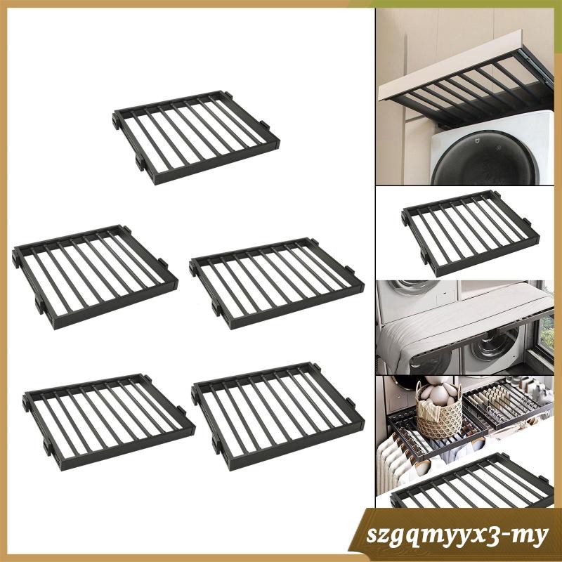 [ Laundry Drying Rack above Washing Machine Retractable with Sliding ...