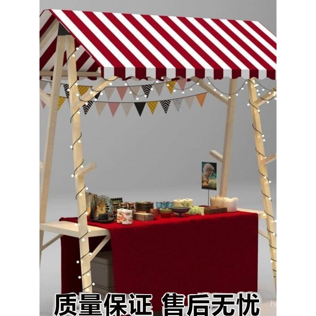 Market Stall Wooden Movable Shelf Shopping Mall Sales Truck Snack Float ...