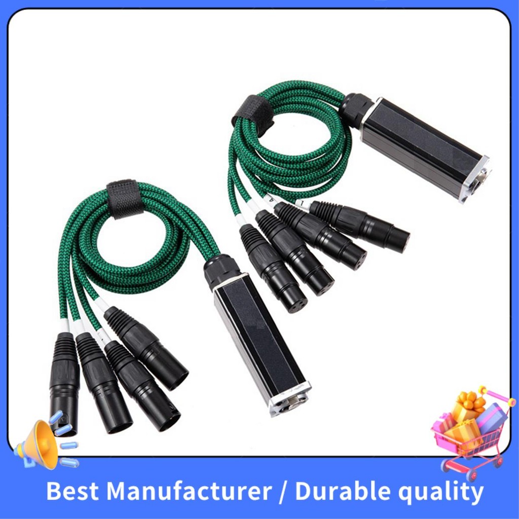 【NEW】1Pair 4-Channel 3-Pin XLR/ to Ethercon RJ45 Ethernet Extender ...