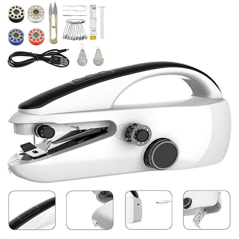 New Electric Handheld Sewing Machine Mini Small Beginne Handheld Sewing ...