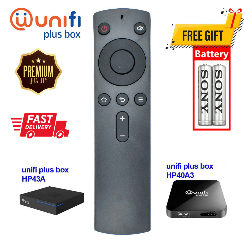UNIFI PLUS Box TV Remote Black for UNIFI HyppTv Huawei TV box Television Remote Controller ...