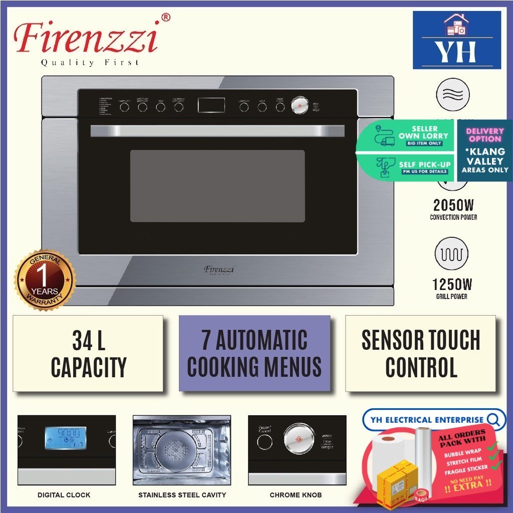 Firenzzi 34L Built-in Microwave with Sensor Touch Control - FBW-3490 XP ...
