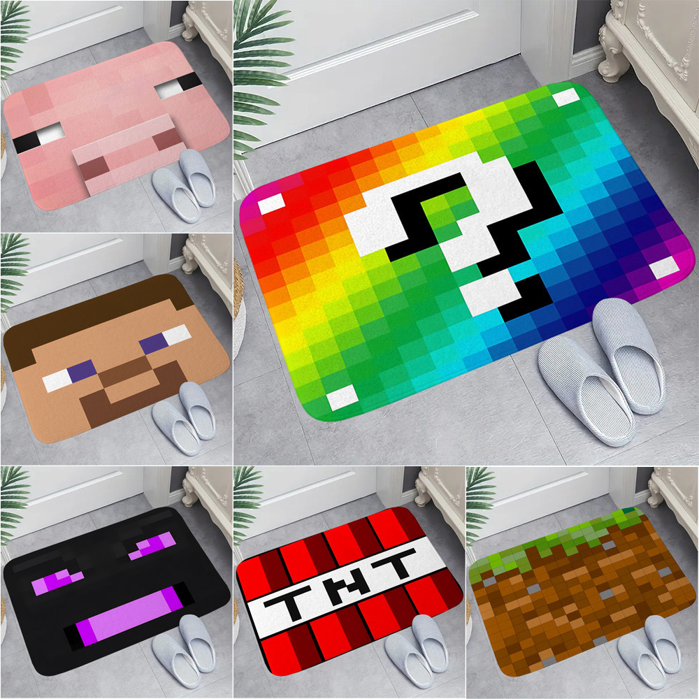 Minecraft Adventure Sandbox Game Door Mat Slip-resistant Rugs Pad ...