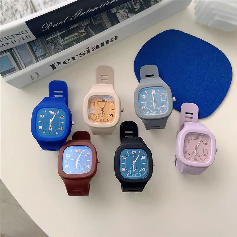 Women's Watch New Square Korean Fashion Couple Digital Watch | Shopee ...