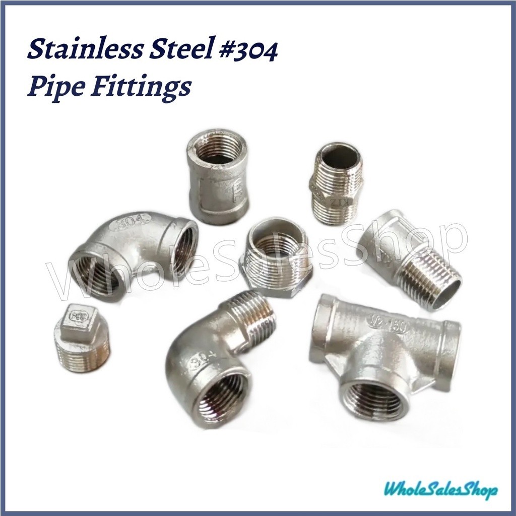 1/2" Water Pipe Fitting SUS304 Stainless Steel Fittings Elbow Socket ...