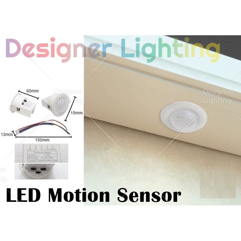 Designer Lighting LED Motion Sensor Infrared Motion Sensor Starway IP20 ...