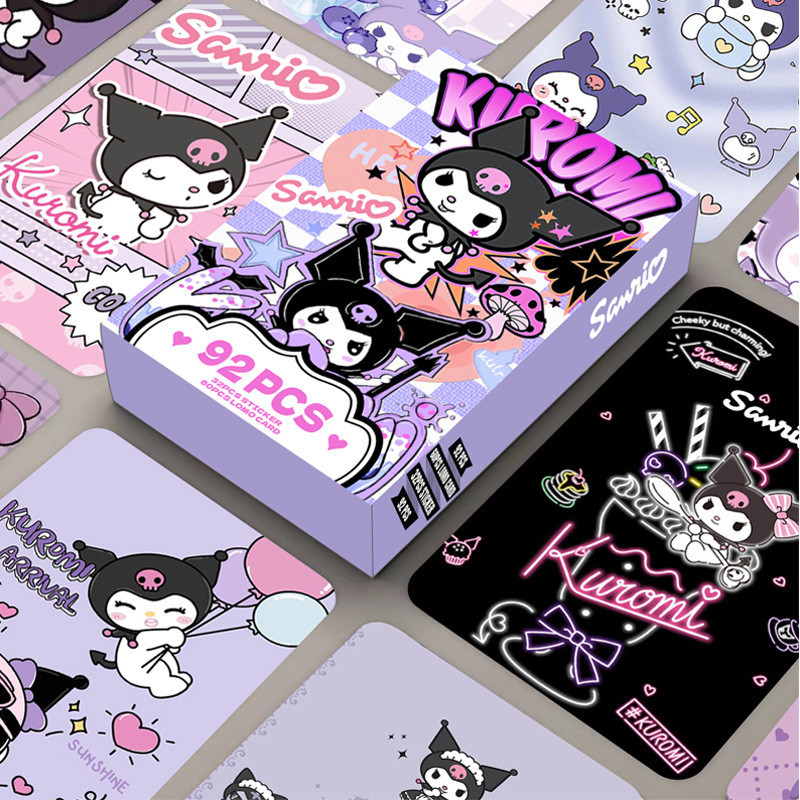 Sanrio Kuromi Lomo Card Cute Photocard Sticker 92pcs/box | Shopee Malaysia