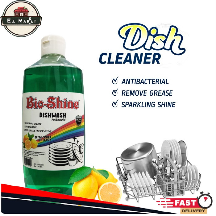 Bio-Shine With Real Lemon Extracts Dishwashing Anti Bacterial Liquid ...