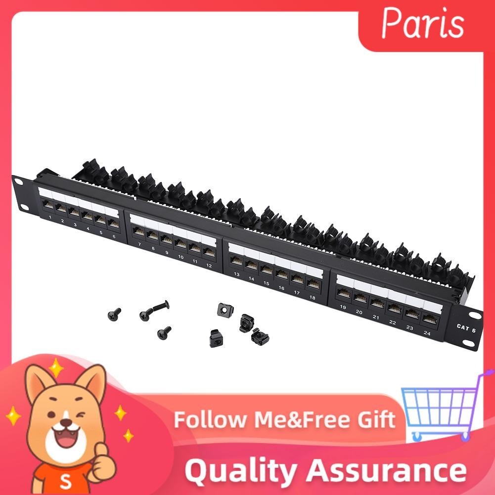 Superparis CAT6 Cable Patch Panel Data Tool Rack 24 Port | Shopee Malaysia