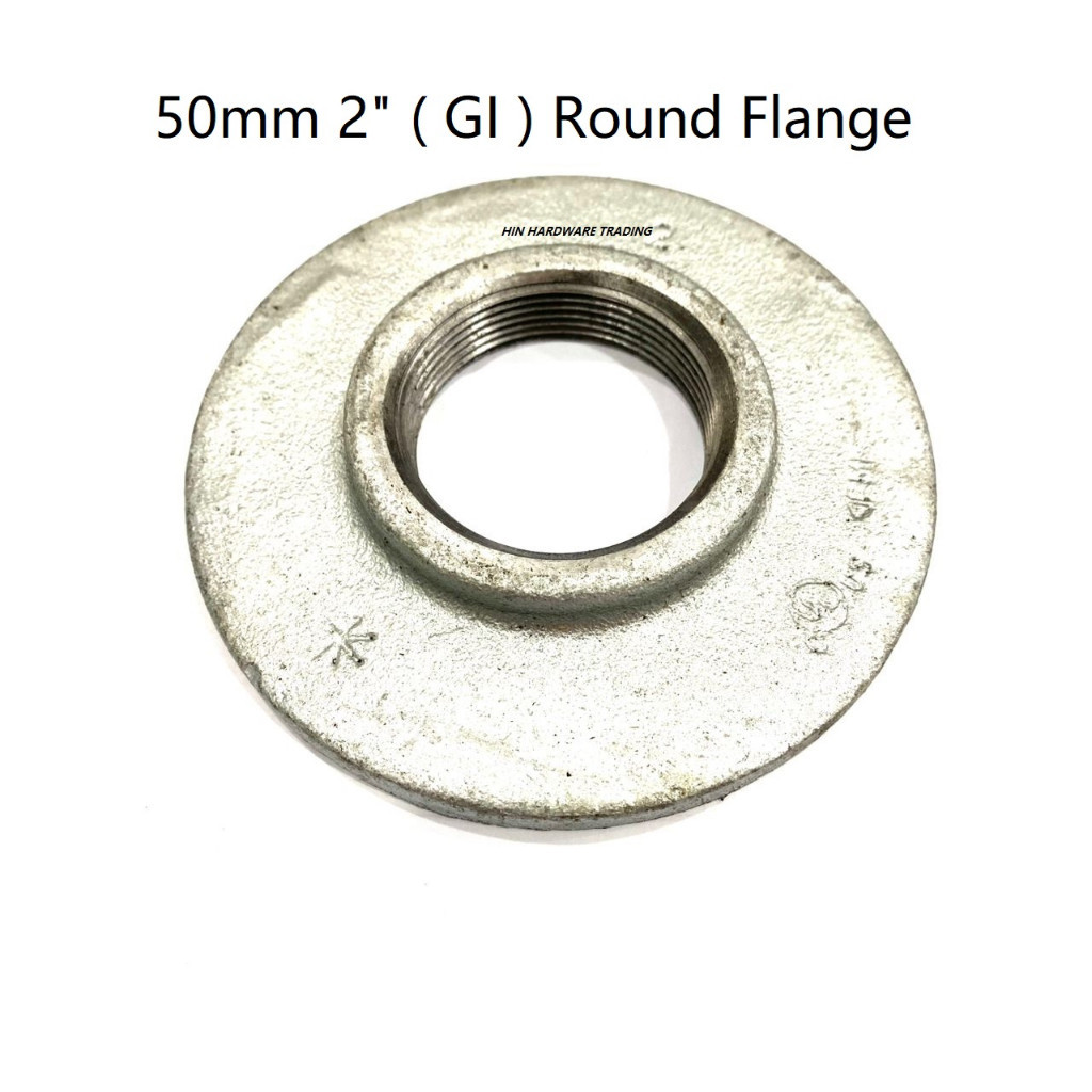 50mm ( 2" ) Galvanized Iron ( GI ) Round Flange GIRF050 | Shopee Malaysia