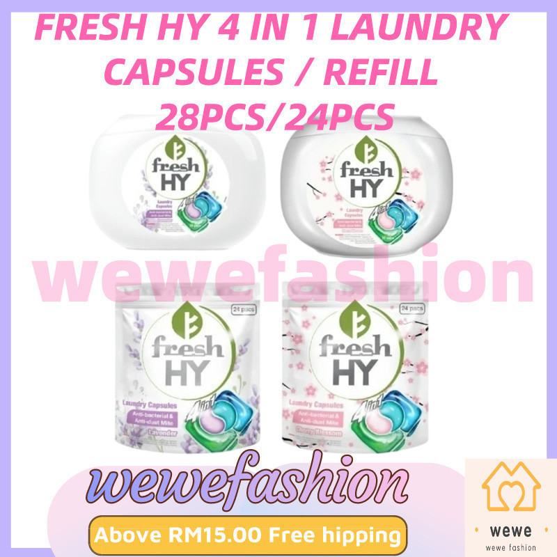 READY STOCK!!! Fresh Hy 4 In 1 Laundry Capsules (10ml x 28 Pcs ...
