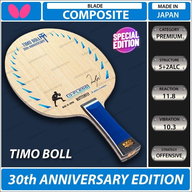 Butterfly Timo Boll ALC 30th Anniversary Edition Table Tennis Carbon Blade Bat Paddle Racket ...
