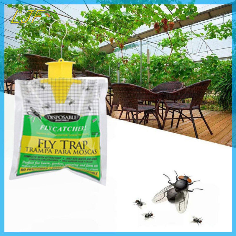 LJF For Outdoor Hanging Fly Trap Disposable Insect Bug Attract Fly ...