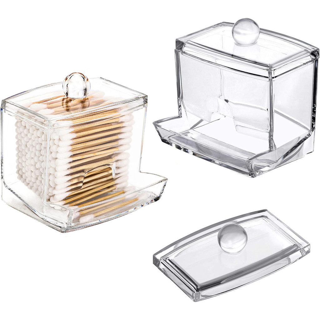 Cotton Swab Pads Holder, Qtip Cotton Buds Ball Dispenser, Bathroom ...