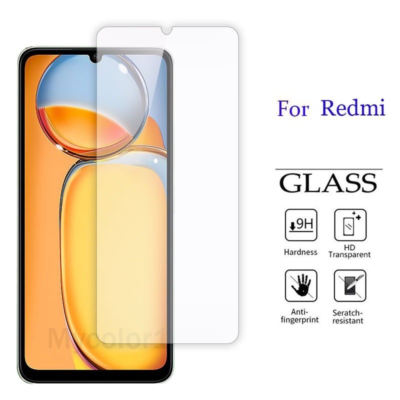 Tempered Glass For Redmi A4 A3 Pro A3X A2 A2+ A1 14C 14R 13 13C 12 12C 11A 10 Plus 10A 9A 9 9T ...