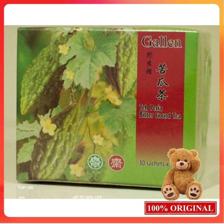 Gallen Bitter Gourd Tea, Teh Peria - 苦瓜茶 (30's) | Shopee Malaysia