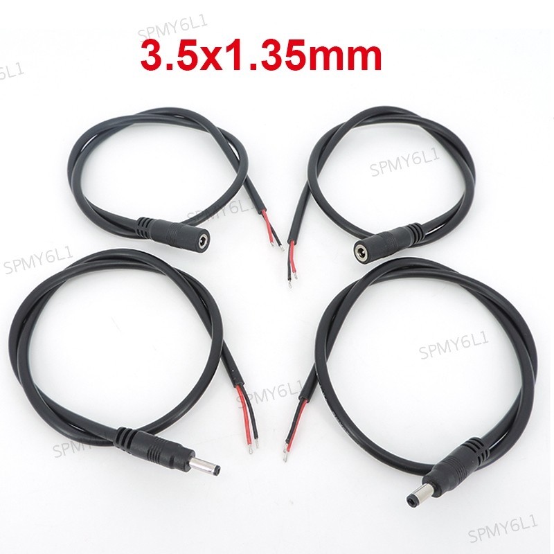 3.5x1.35mm DC cable connector DC Power Plug with extension wire DC ...