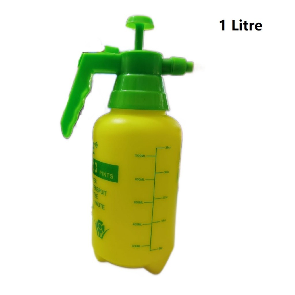 1 LITRE / 2 LITER MULTI-PURPOSE PRESSURE HAND PUMP SPRAYER GARDENING ...