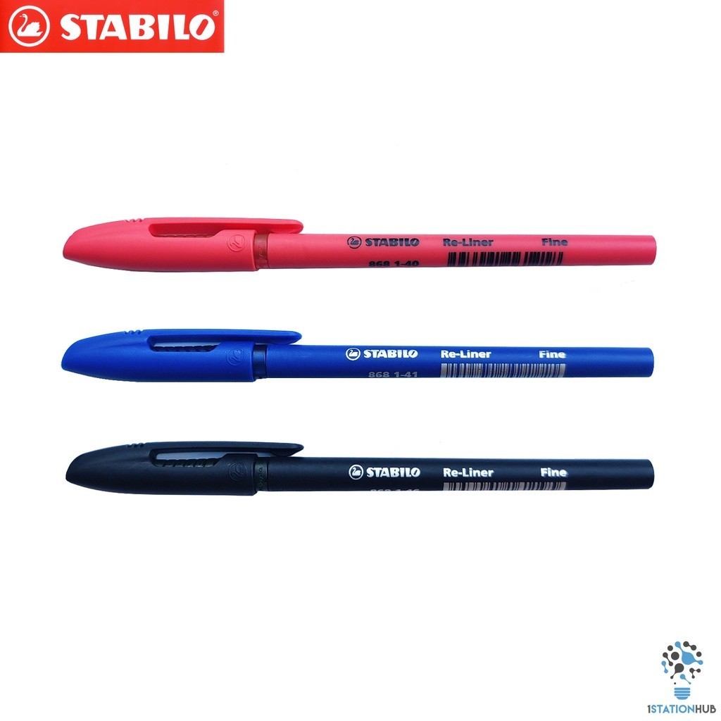 Stabilo Re-liner 868 Fine 0.7mm | Reliner Semi Gel Ink Ball Point Pen ...