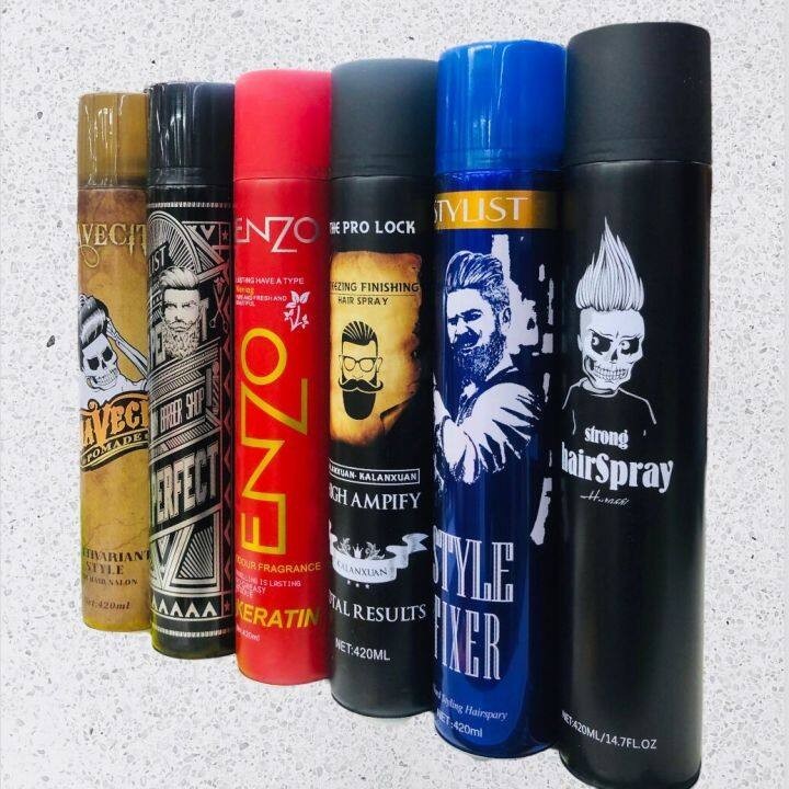 STYLING HAIR SPRAY STYLING SPRAY RAMBUT LELAKI THE PRO LOCK FREEZING ...