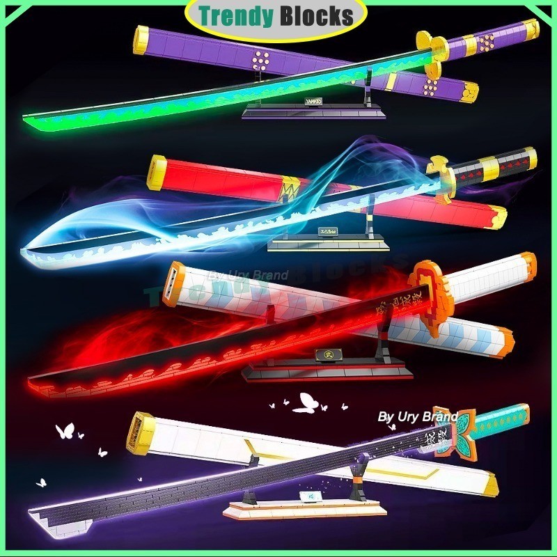 Roronoa Zoro Rengoku Kyoujurou Nichirin Yamato Blocks ONE PIECE Demon ...