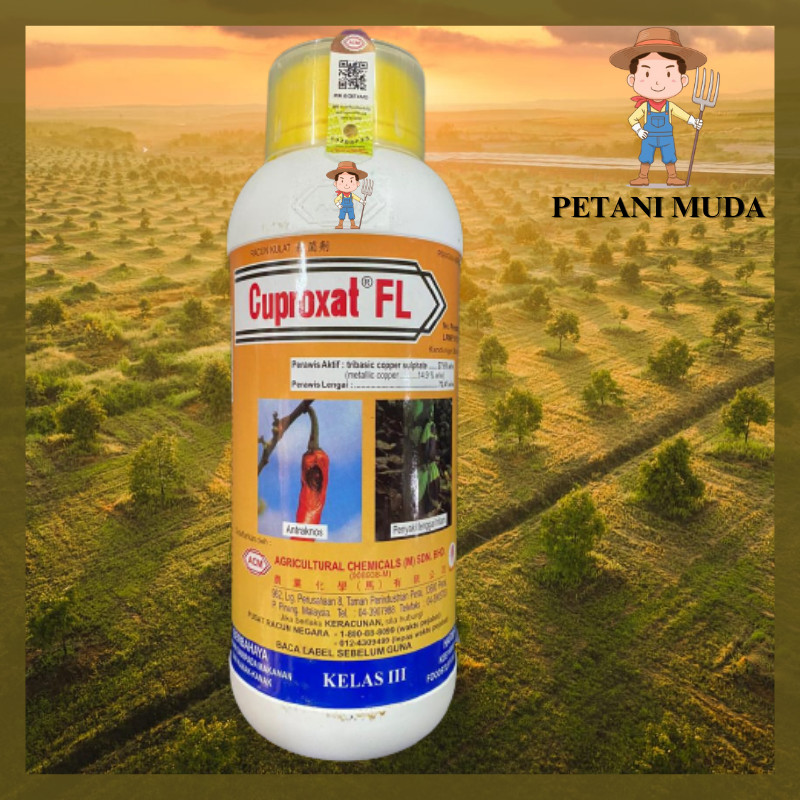 [ORIGINAL] 1L Cuproxat FL ACM Tribasic Copper Sulfate 27.6% Racun Kulat ...