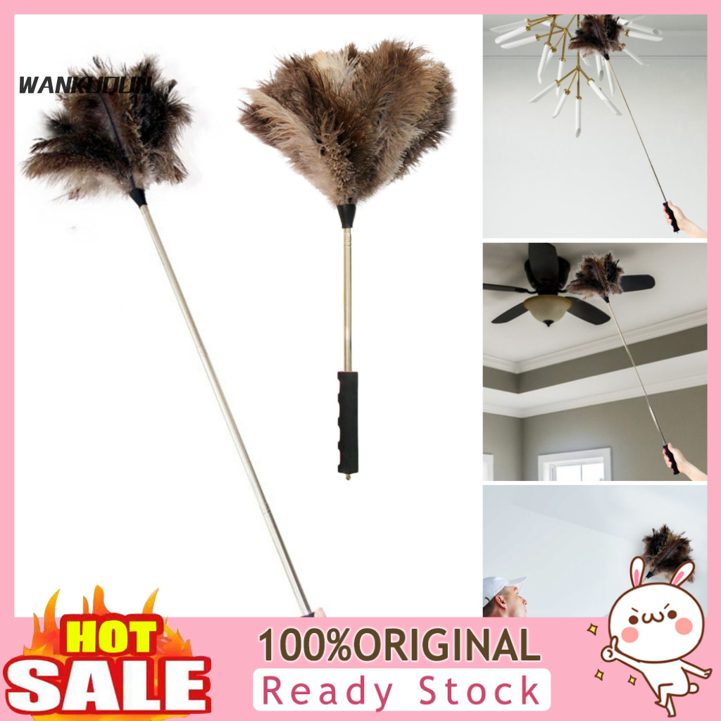 [Ready stock] Telescopic Pole Duster with Ostrich Feathers Extendable ...