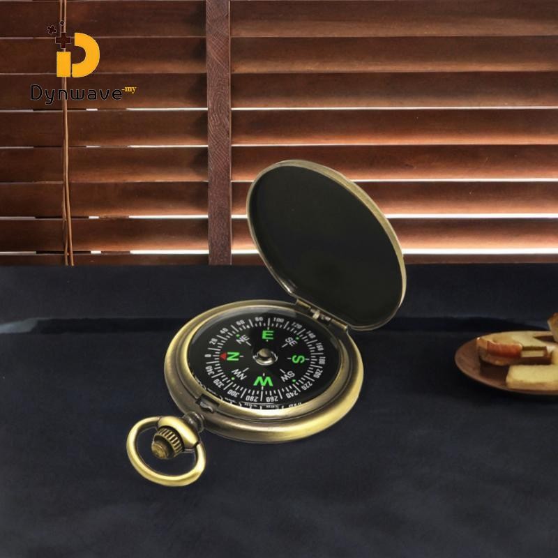 Dynwave Vintage Pocket Watch Compass Watch Flip Compass for Camping ...