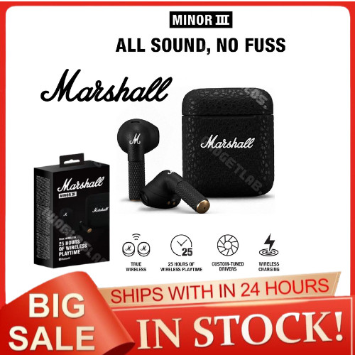 Marshall MINOR III TWS True Wireless Blue-tooth Headset Subwoofer ...