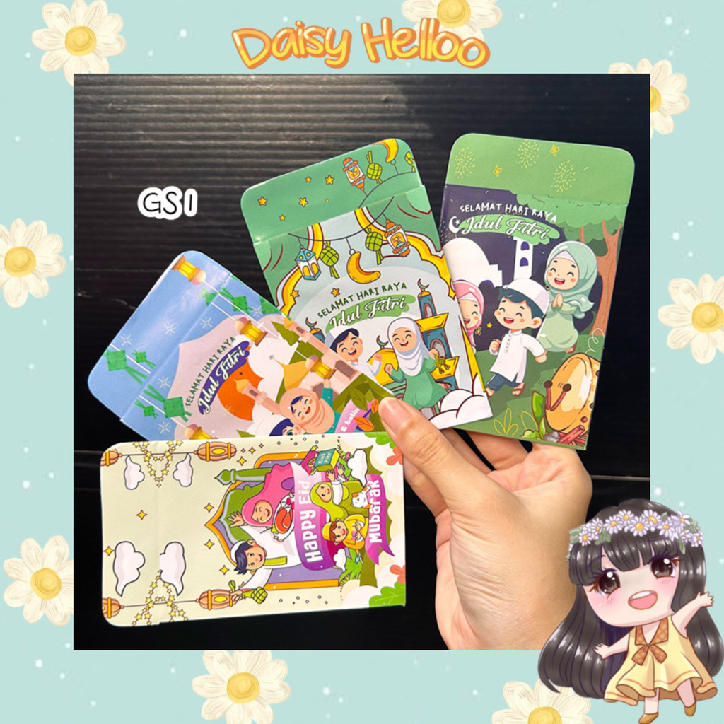 GS Eid Envelope 2025 contains 10 pcs Size S Eid Al-Fitr Chibi Cute ...