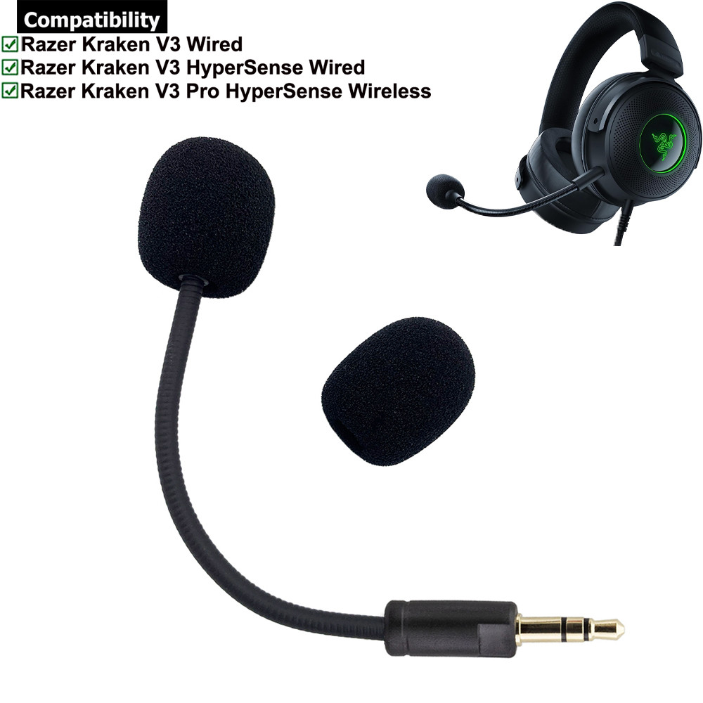 Replacement Aux 3.5mm Mic Microphone Booms for Razer Kraken V3 ...