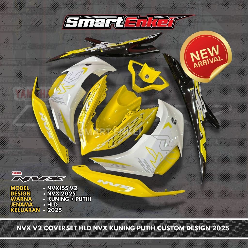 HLD-NVX V2 COVERSET HLD NVX KUNING PUTIH CUSTOM DESIGN 2025 | Shopee ...