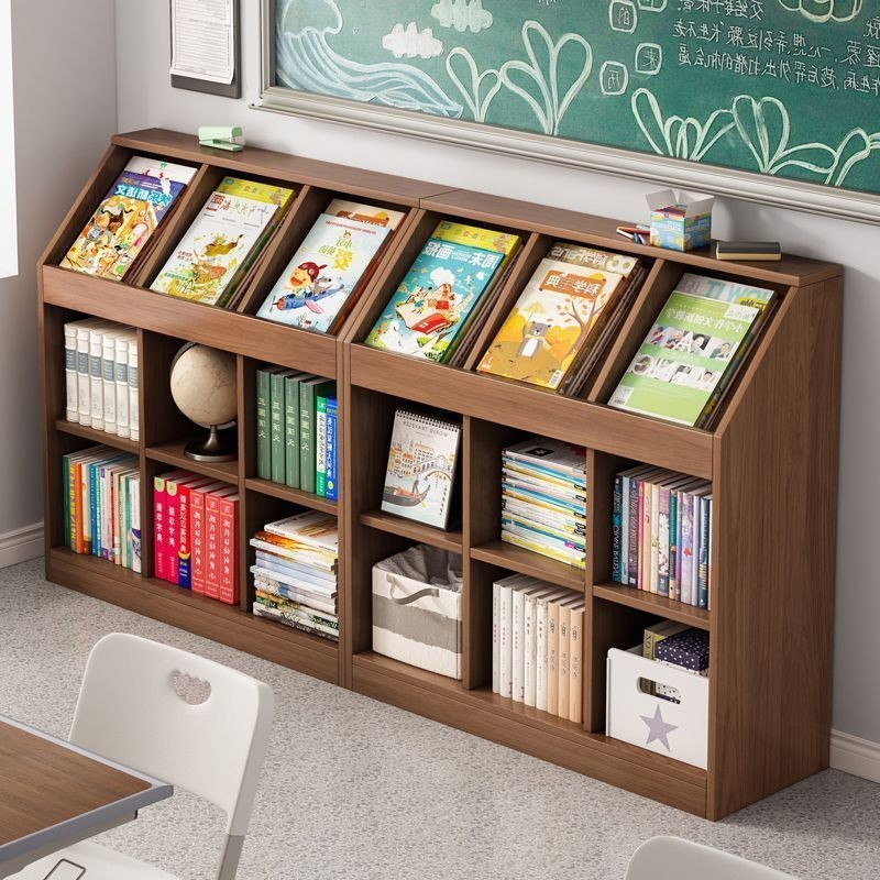 Rak Penyimpanan Rak Buku Lantai Rak Paparan Kecil Kabinet Grid Bilik ...