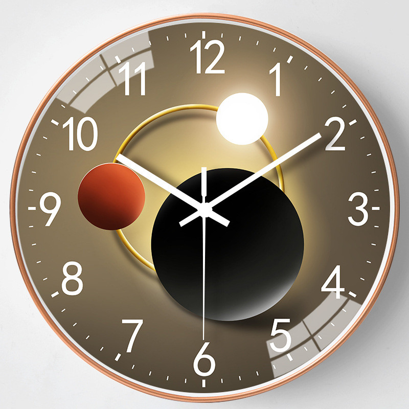 Modern Quartz Wall Clocks Battery Operated,25cm Silent Non Ticking ...