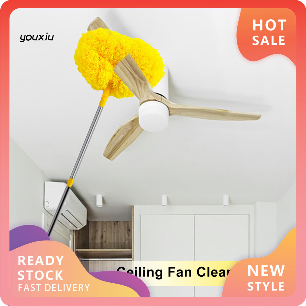 YX All-round Cleaning Tool Extendable Ceiling Fan Cleaning Brush with ...