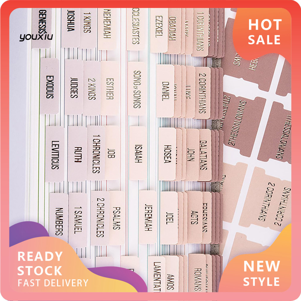 YX Bible Page Index Label Page Marker Sticker Large Print Bible Tabs ...