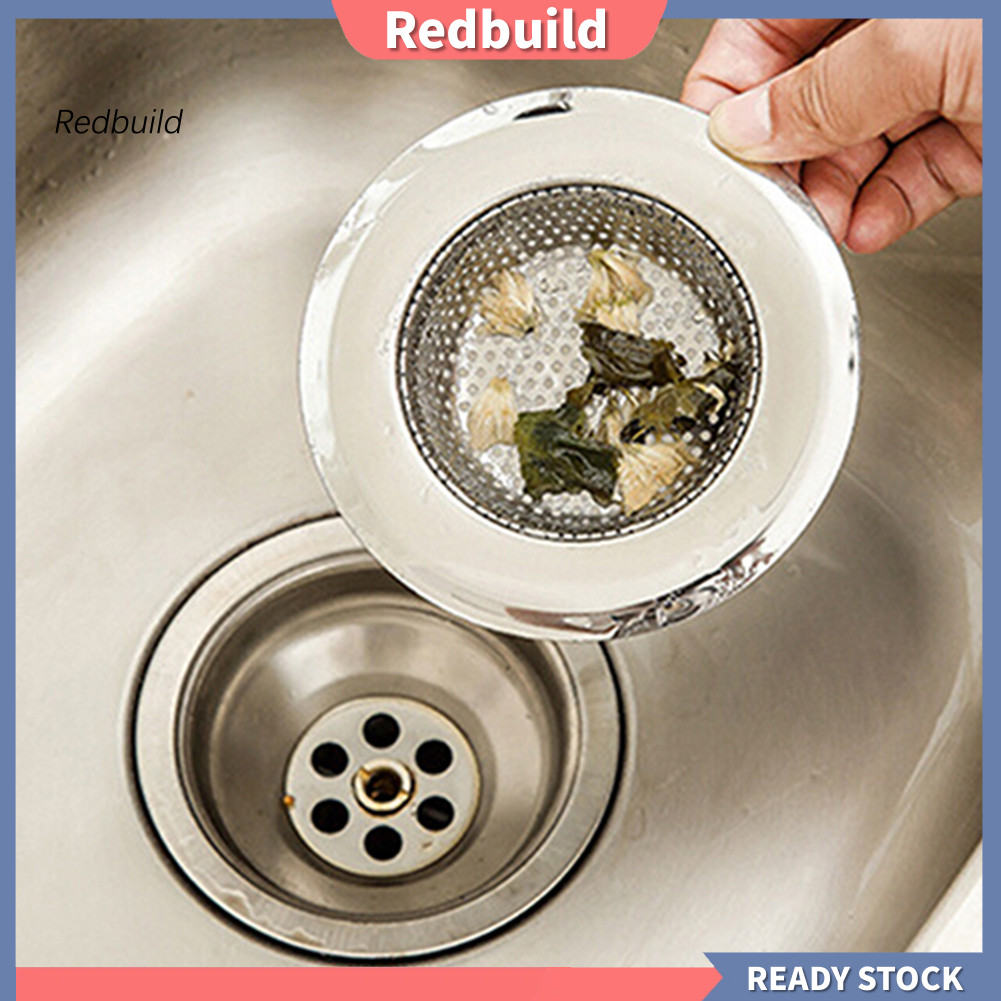 redbuild| Stainless Steel Mesh Sink Strainer Trap Bath Hair Drain Hole ...