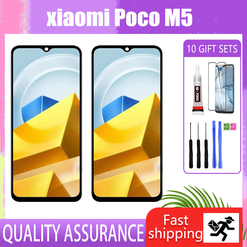 Original Poco M5 LCD Display Touch Screen With Frame Replacement ...
