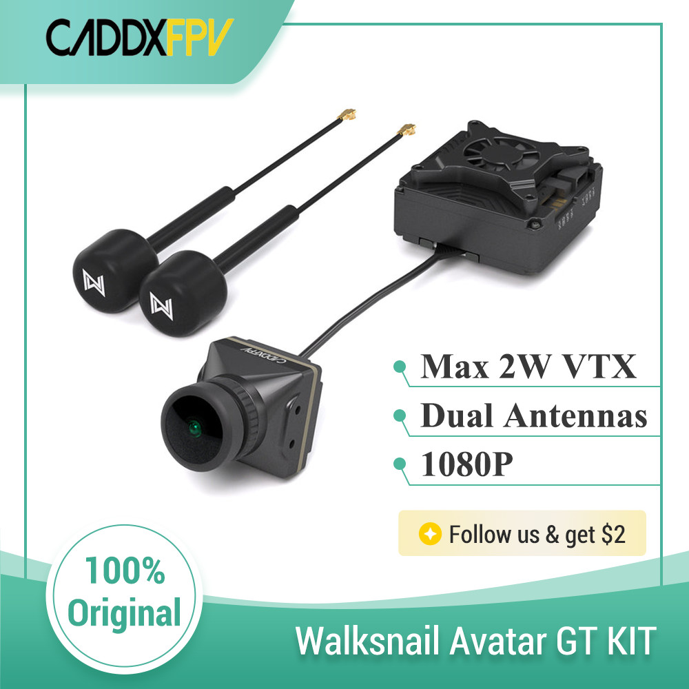 Walksnail Avatar GT KIT 2W VTX HD Pro Camera 1080P 160 FOV Gyro 1/1.8 ...