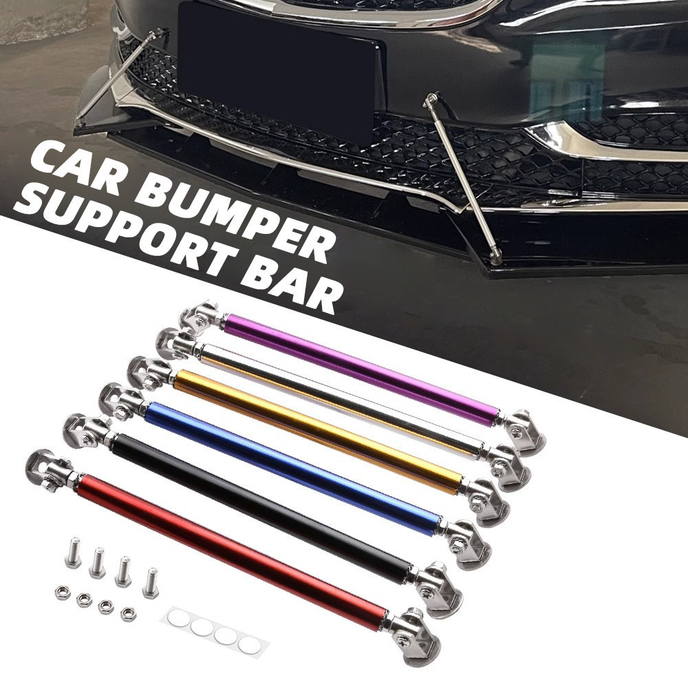2 Pcs Dual-purpose Car Splitter Rods Racing Adjustable Front Rear ...