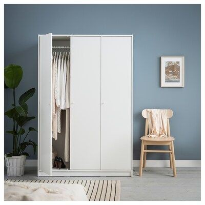 「Ready Stock」KLEPPSTAD Wardrobe Bedroom White Large Clothes Cupboard ...