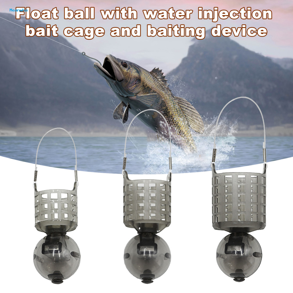 Fish Attractor Tool Sturdy Fish Feeder Floating Fish Feeder Basket with ...